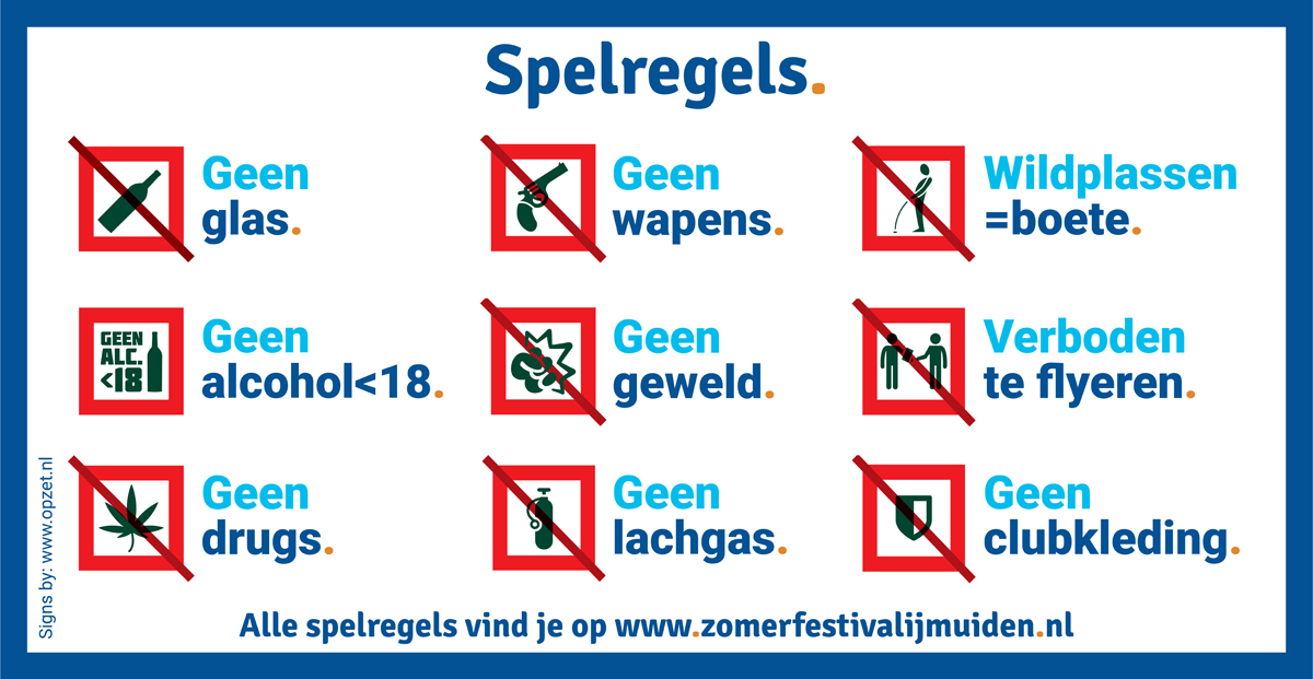 Spelregels | Zomerfestival IJmuiden.nl